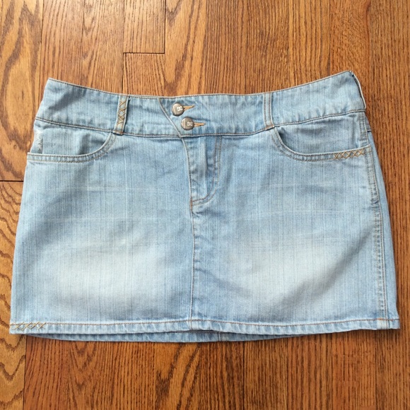 DC | Skirts | Dc Faded Denim Mini Skirt | Poshmark